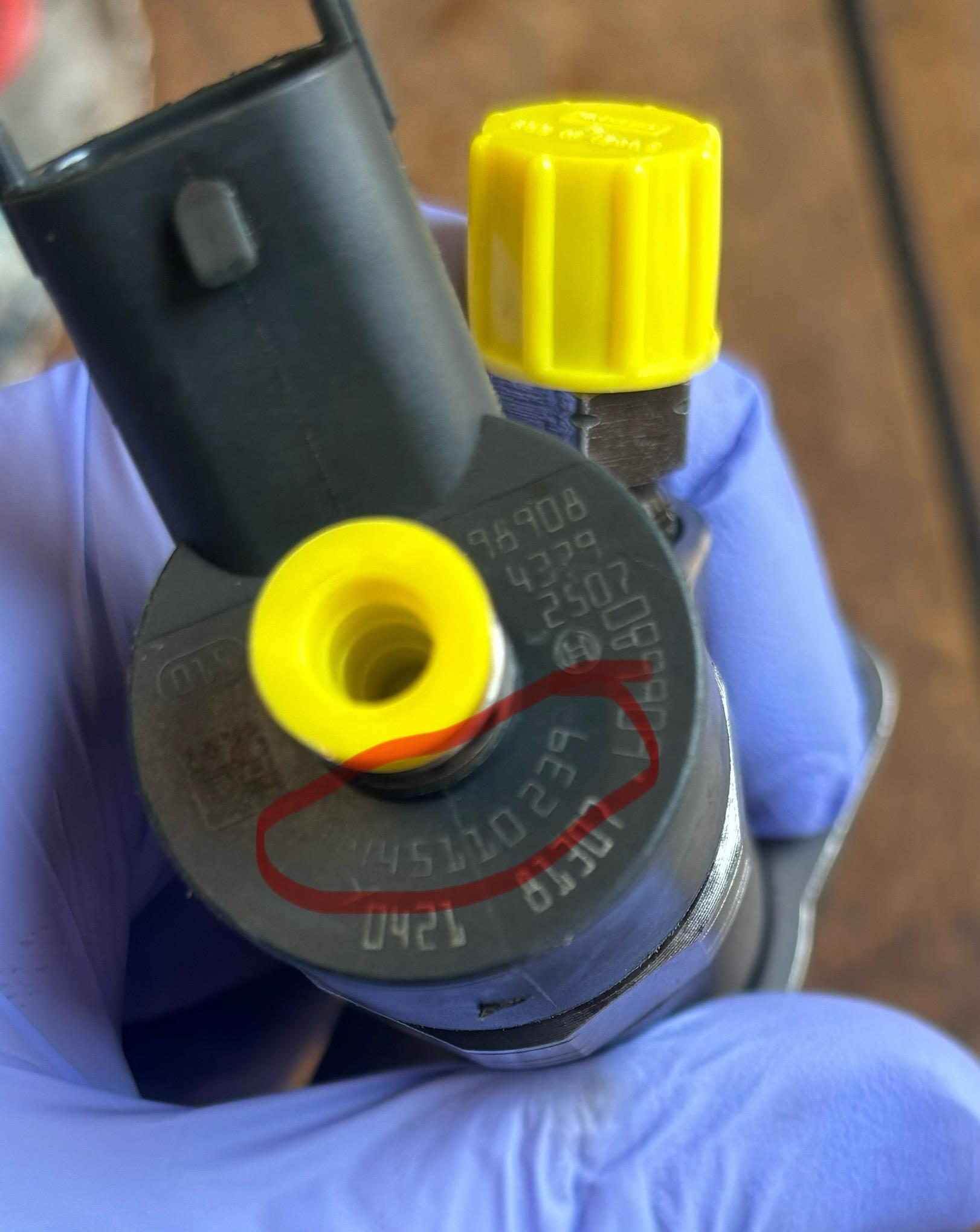 Où trouver la référence d'un injecteur 1.6 HDI